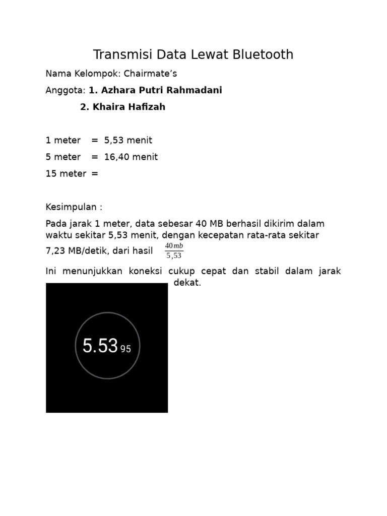 Transmisi Data Lewat Bluetooth | PDF