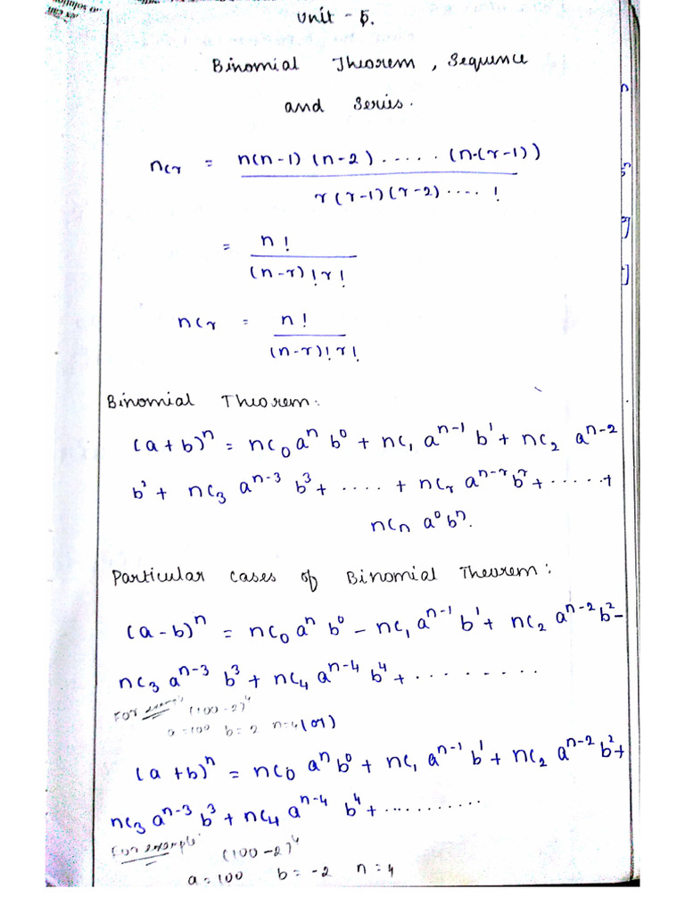 72 11th Maths Unit 5 Study Material English Medium | PDF