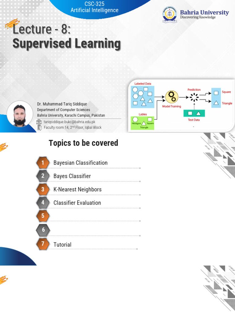 CSC 325 AI Lecture08 Supervised Learning | PDF | Receiver Operating Characteristic | Bayesian ...