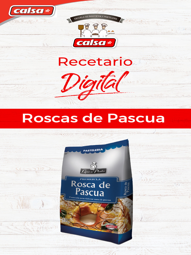 Recetario Roscas de Pascua Calsa | PDF | Confitería | Levadura