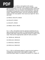 50000 Series CPT Exam Practice Test | PDF | Vertebra | Radiation Therapy