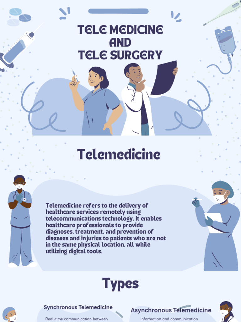 Tele Medicine and Tele Surgery PDF | PDF | Surgery | Public Services