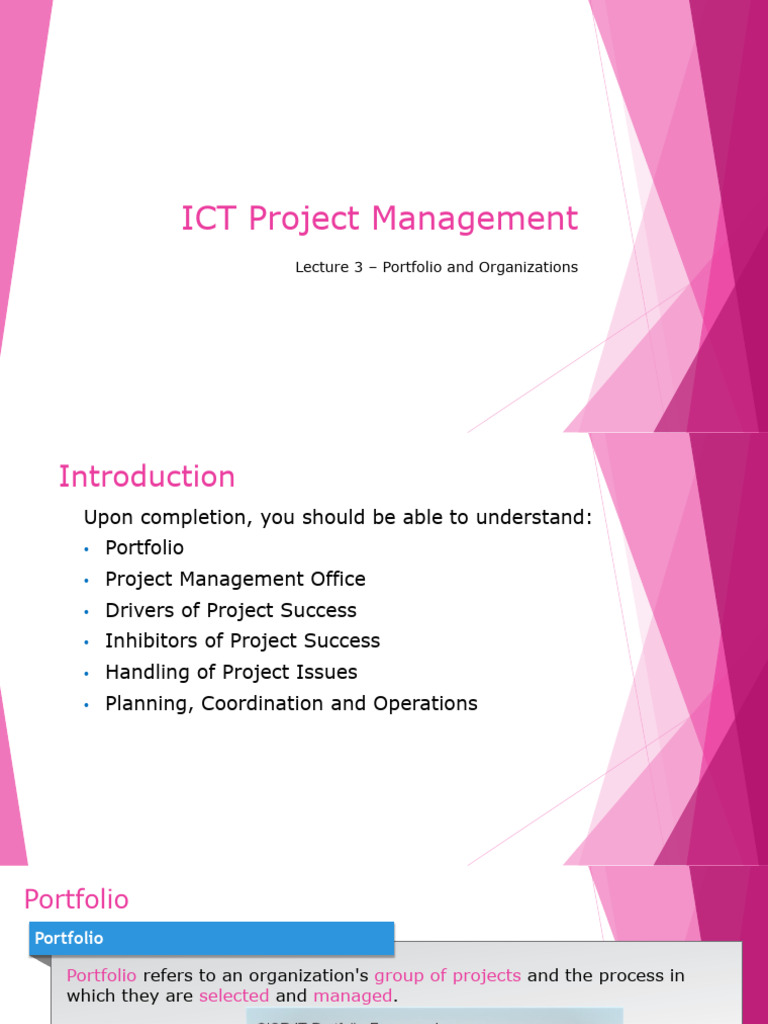 Portfolio and Organizations | PDF | Project Management | Information And Communications Technology