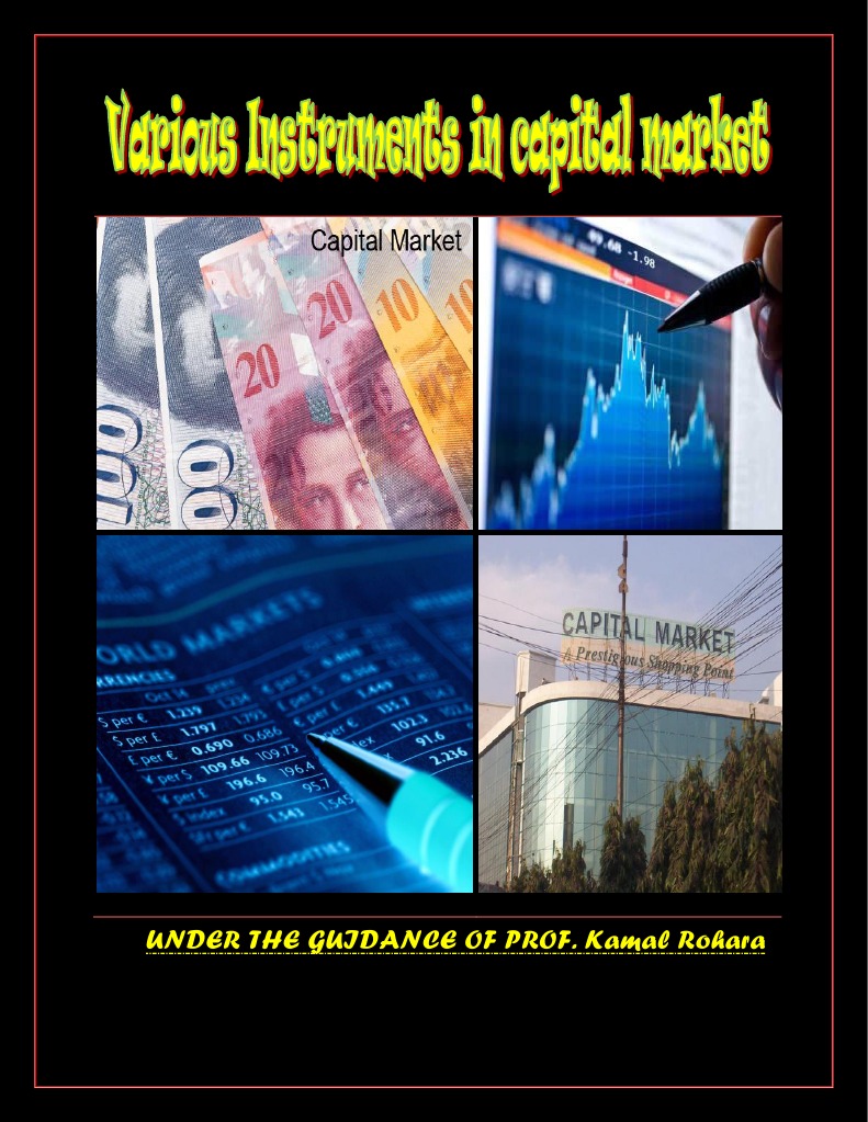 Overview of Capital Market Instruments | PDF | Financial Markets ...