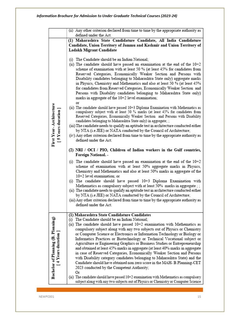 Information Brochure For A Corse in Indian University Based in India | PDF | Computer Science ...