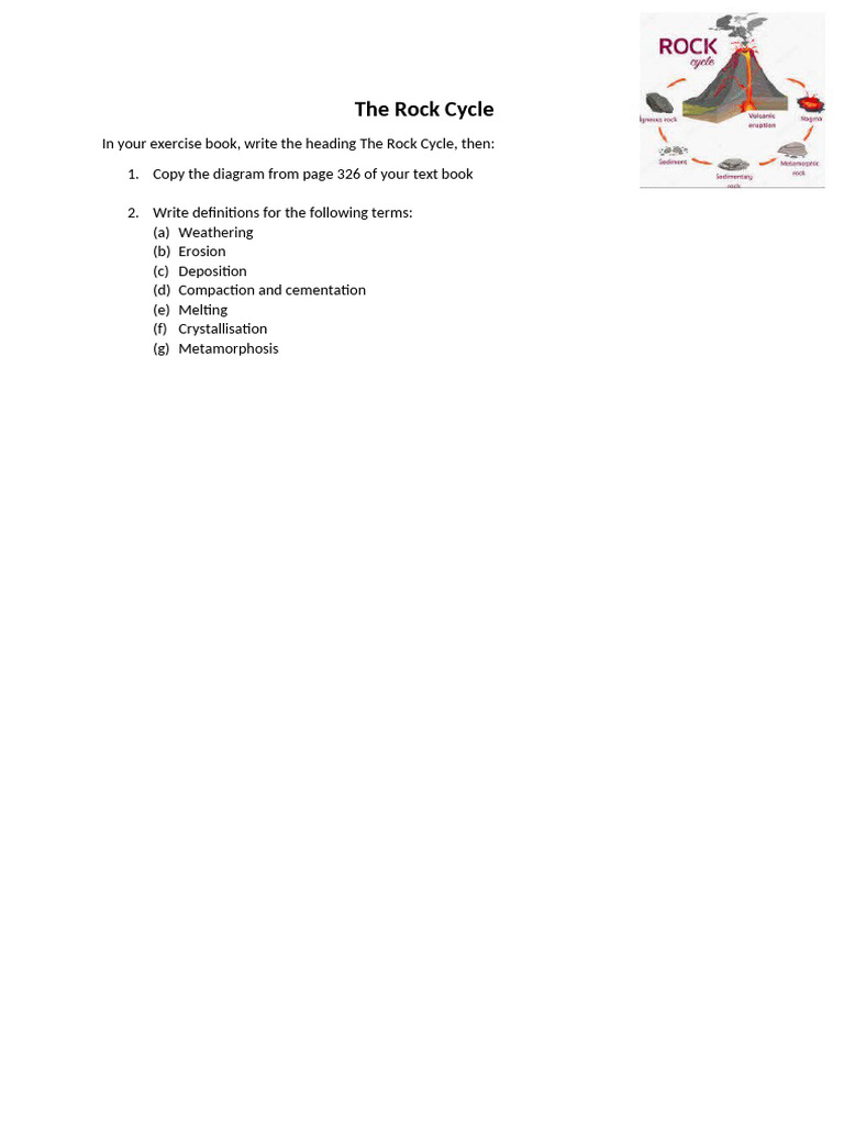 The Rock Cycle | PDF