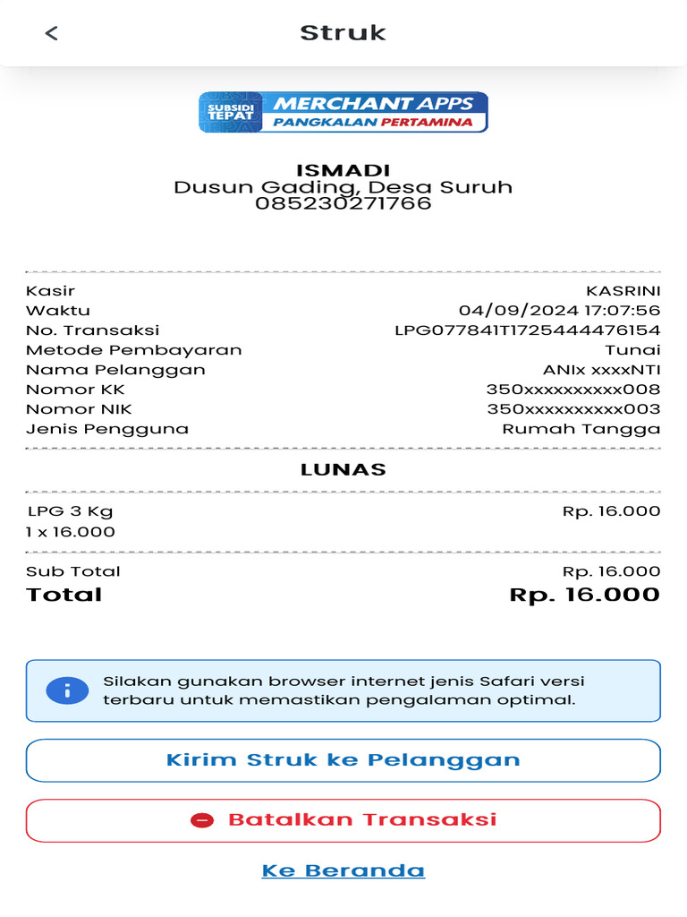 Subsidi Tepat - MyPertamina 2 | PDF