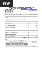 Housing Society Maintenance Bill Format 01 | PDF | Payments