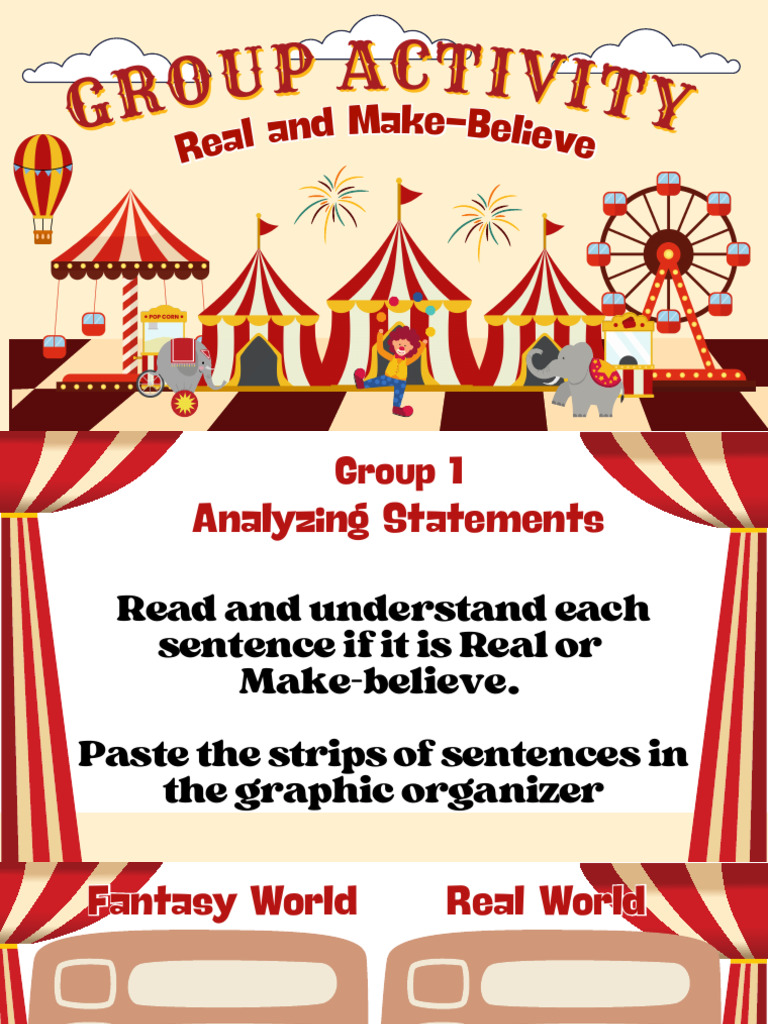 Real vs. Make-Believe Activities | PDF