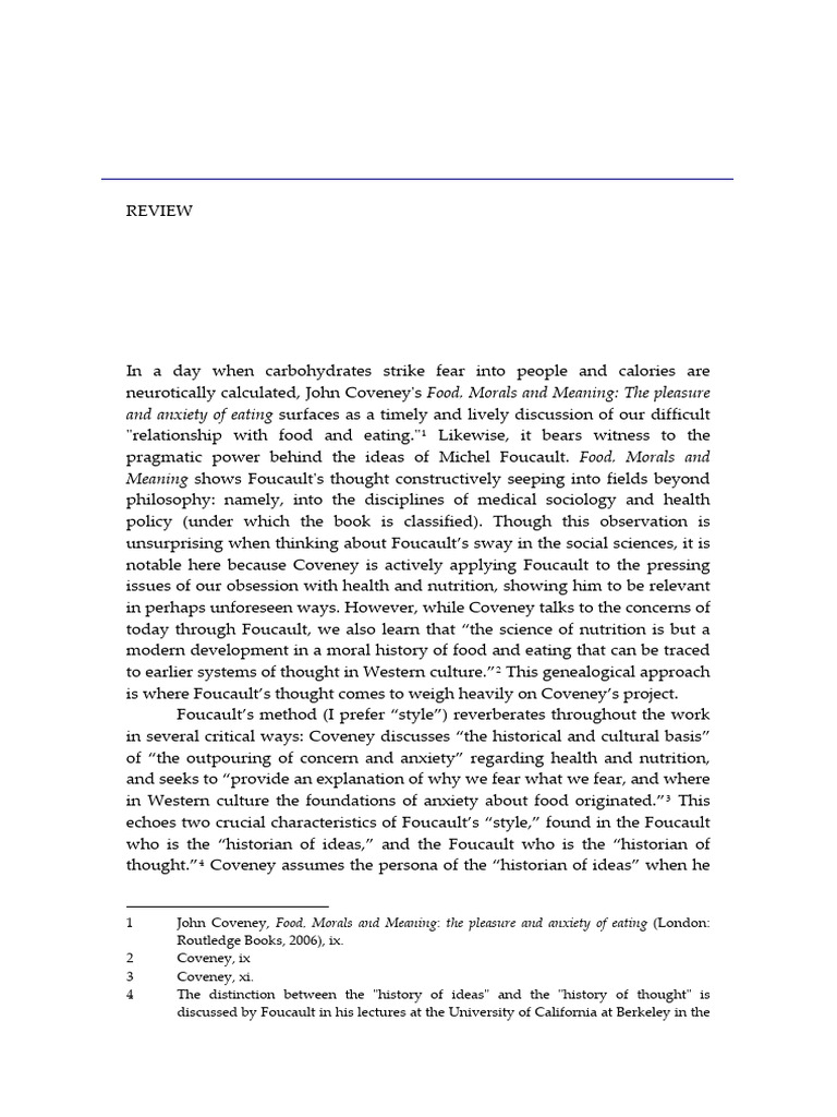 Food Morals and Meaning 2ndedition (John Coveney) | PDF | Michel ...