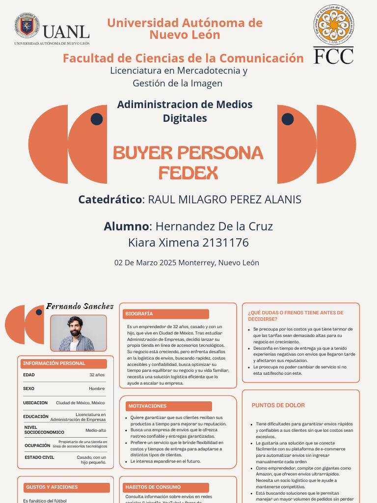 Buyer Persona para Envíos FedEx | PDF | Logística | Comercio electrónico