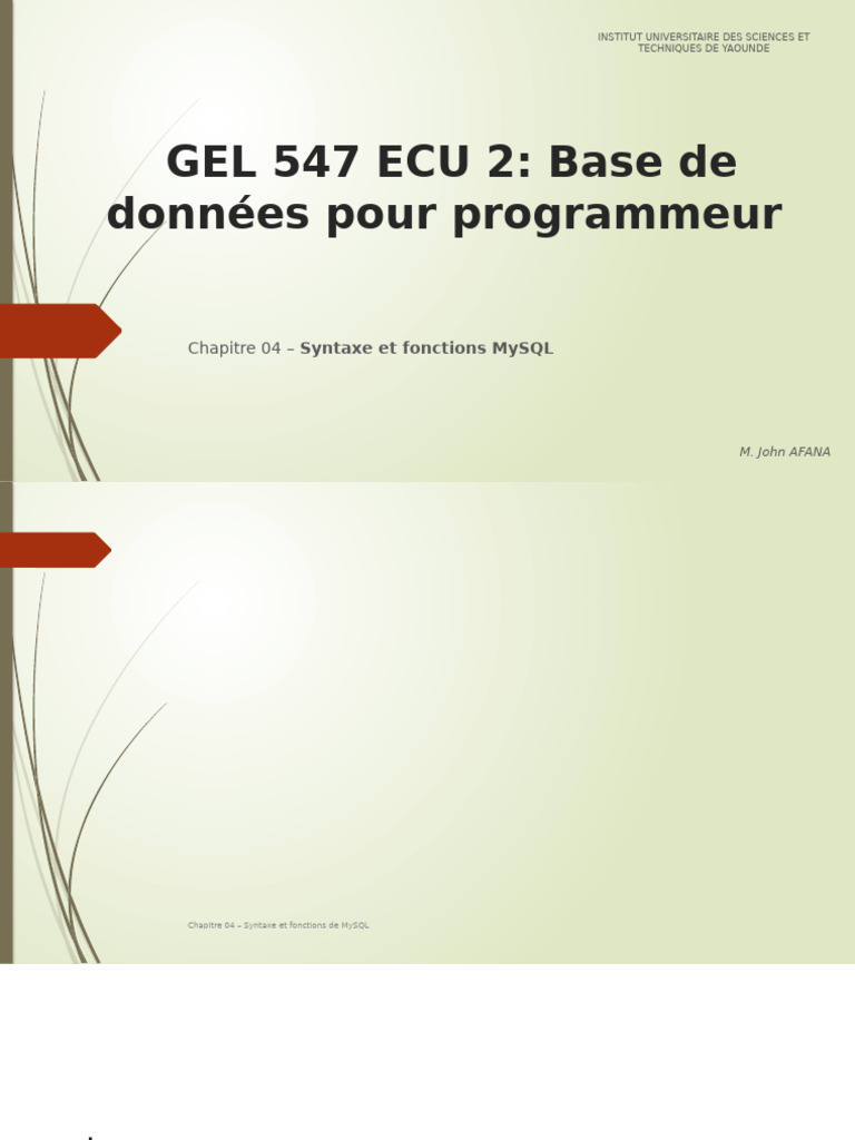 chapitre-02 rappel sur sql | PDF | Serveur (Informatique) | Protocole de contrôle de transmission