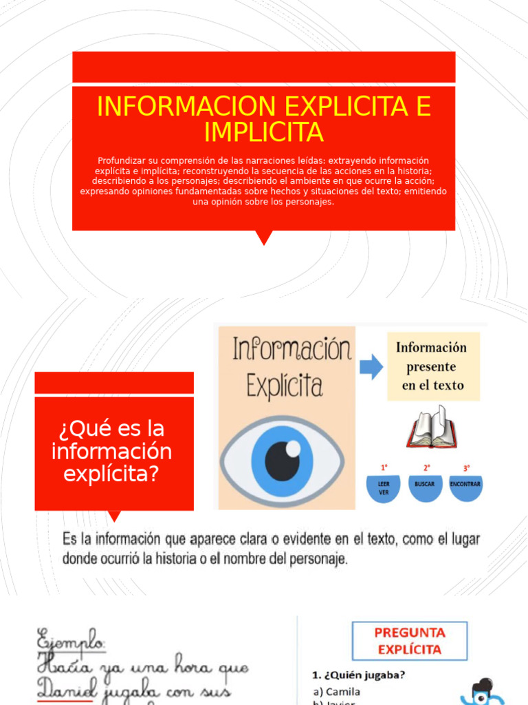 Información Explicita e Implicita | PDF