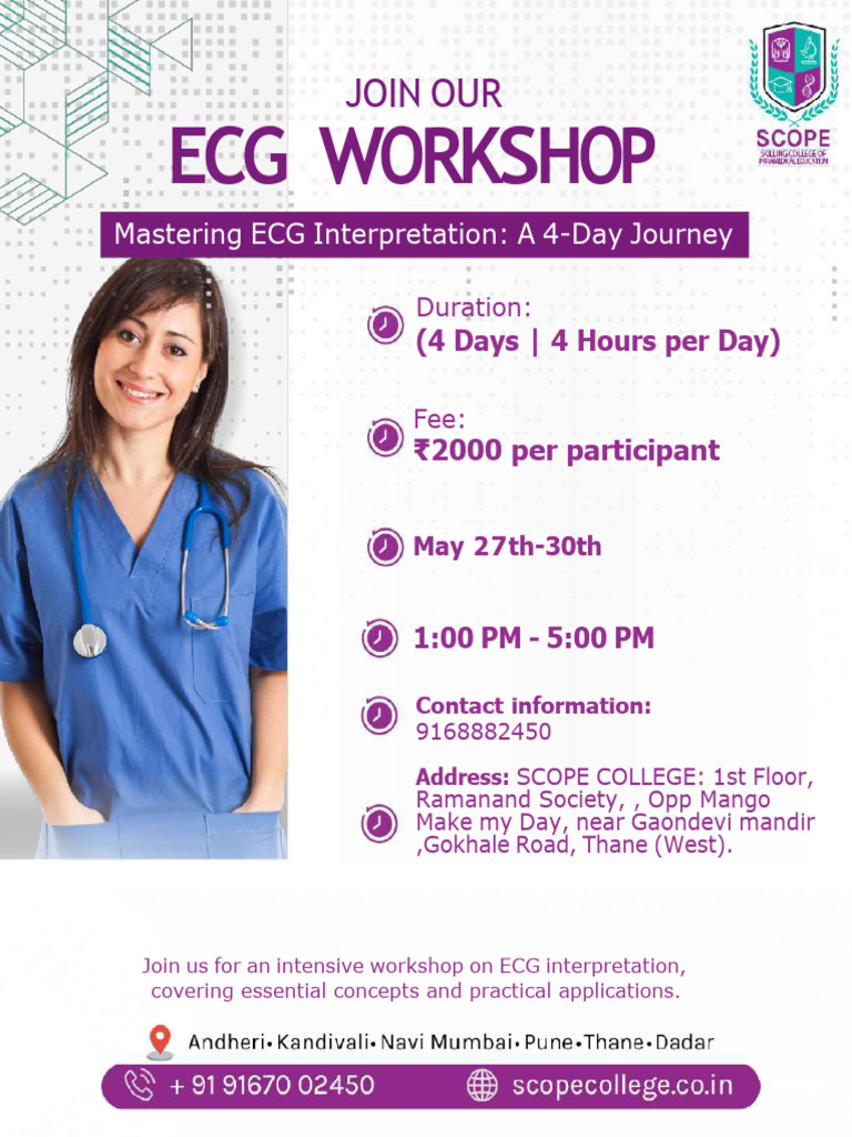 ECG Workshop Thane SCOPE | PDF