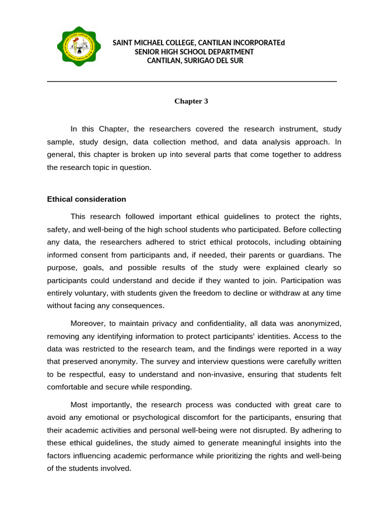 Research Chapter 3 and Questionnaire | PDF | Survey Methodology | Statistics