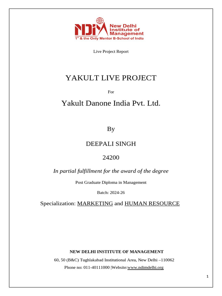 24200_DEEPALI SINGH_M2_2024-2026 | PDF | Yogurt | Probiotic