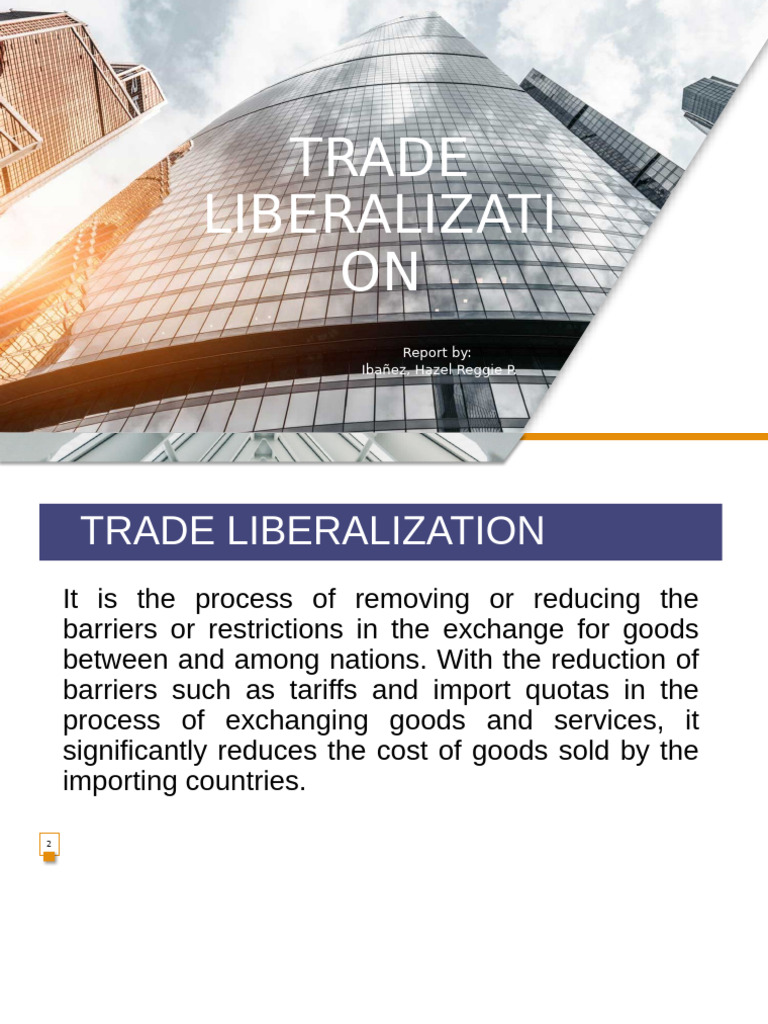 Tradeliberalization Pdf Free Trade Trade