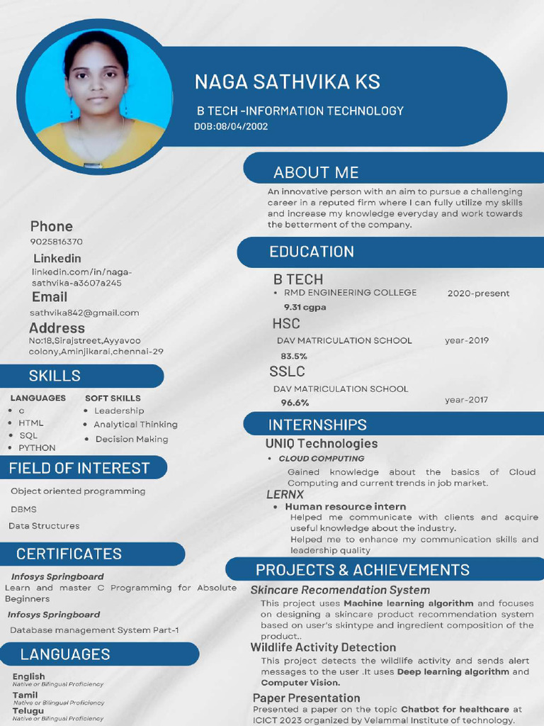 Resume Final | PDF
