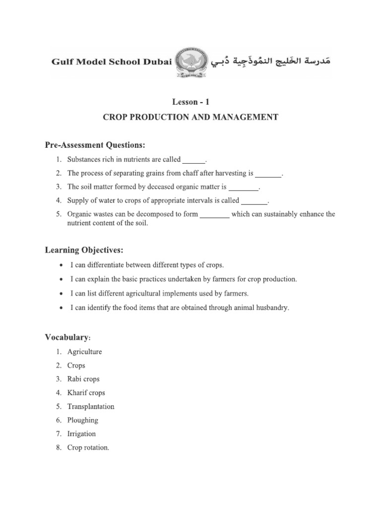 Crop Production And Management Pdf