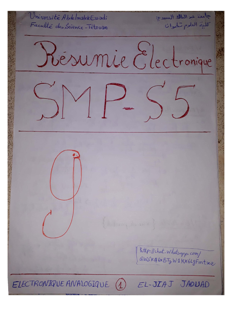 Résumie Electronique SMP-S5-1 | PDF