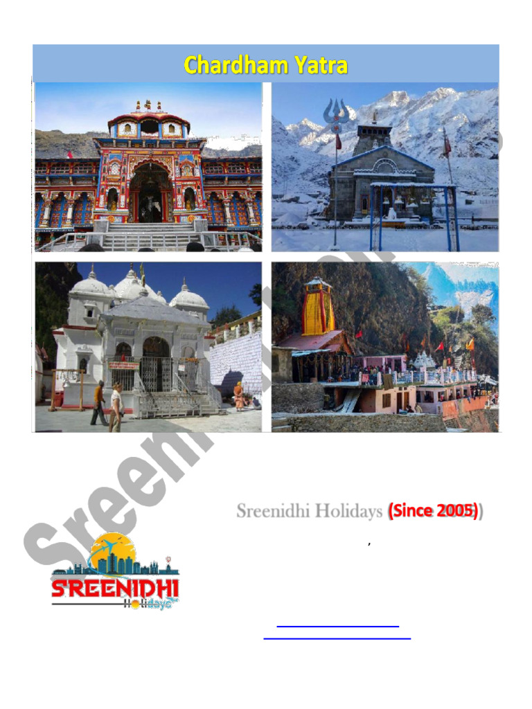 PDF Chardham Yatra.. (2). | PDF | Indian Religions