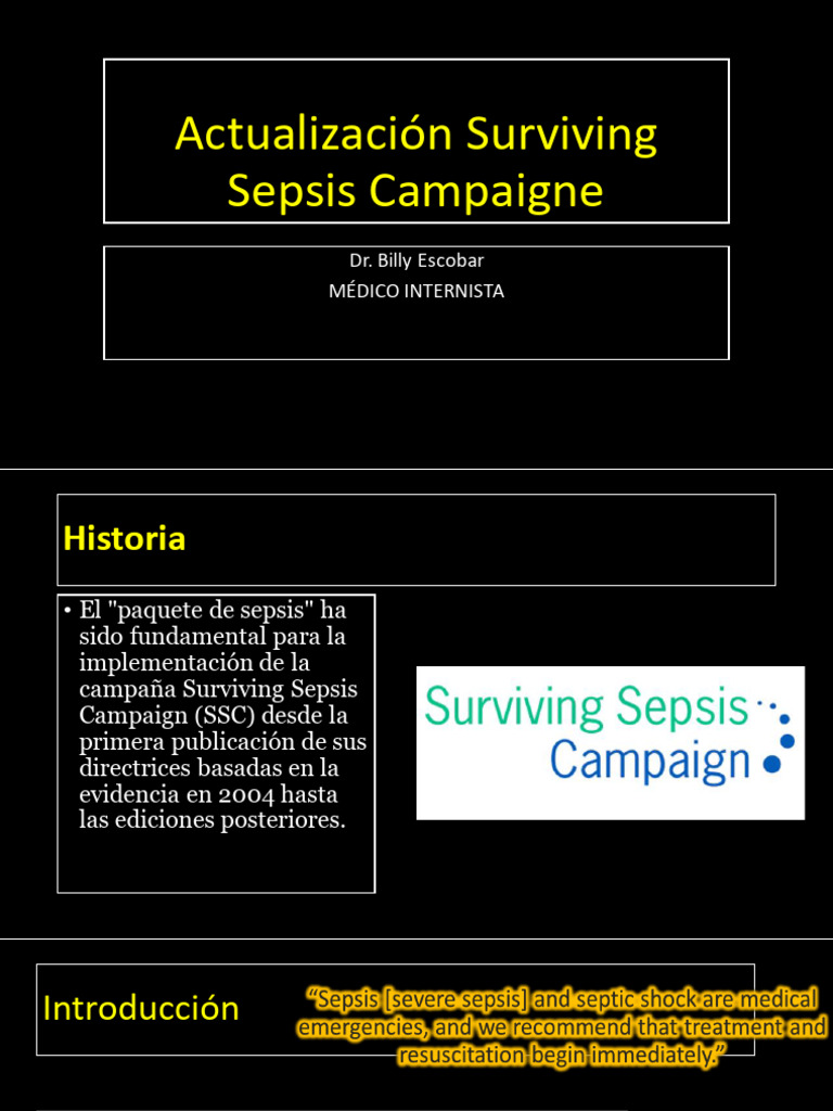 Actualización sobre la Campaña de Sepsis 2023 | PDF | Septicemia ...