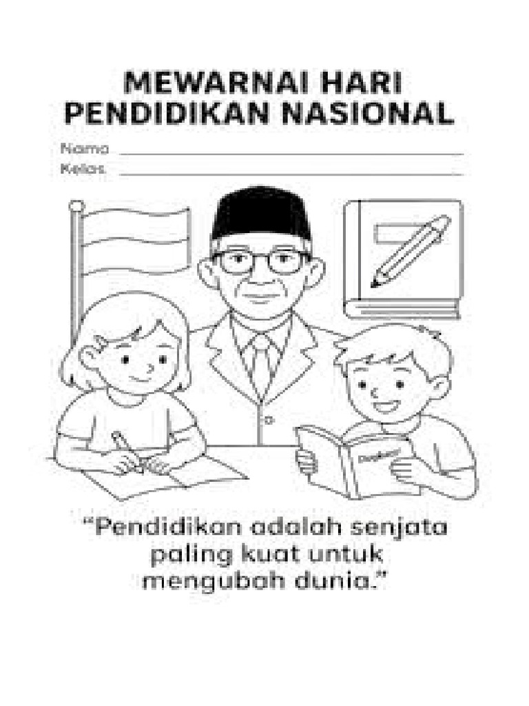 Mewarnai Hardiknas | PDF
