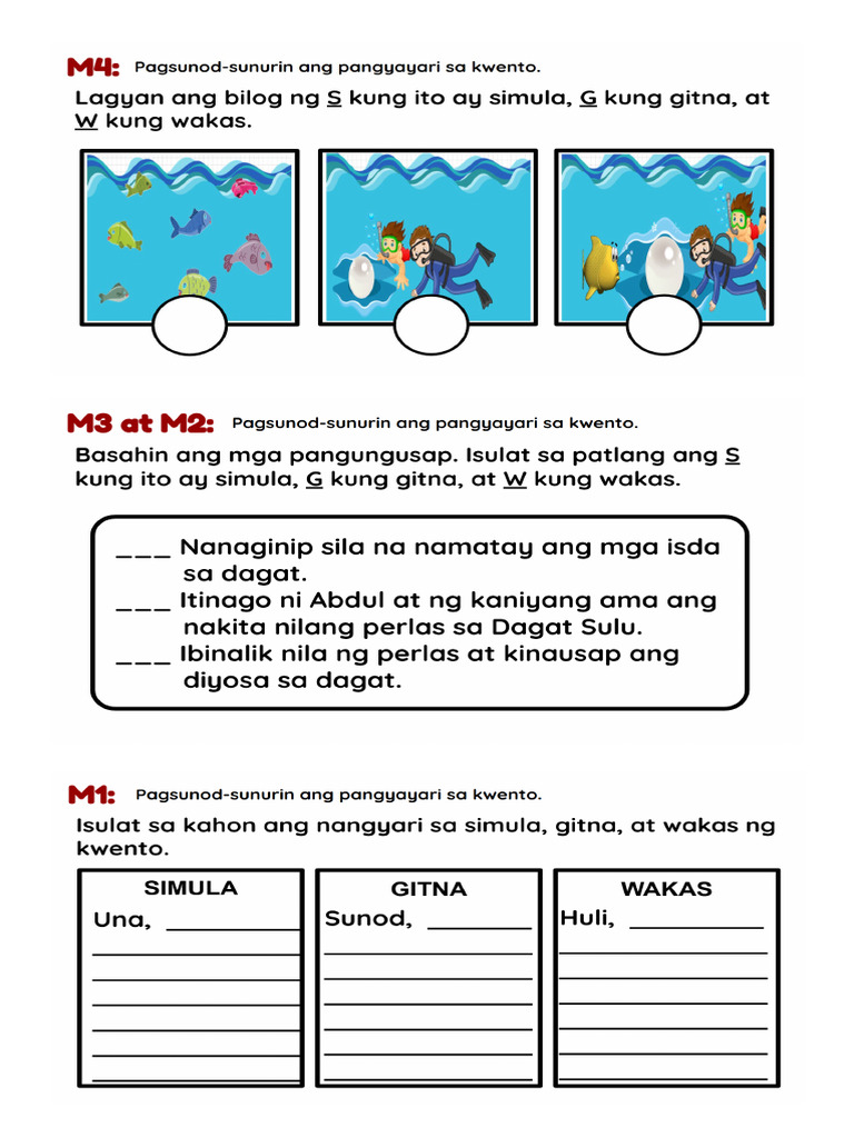 Pagsusunod-sunod ng Pangyayari | PDF