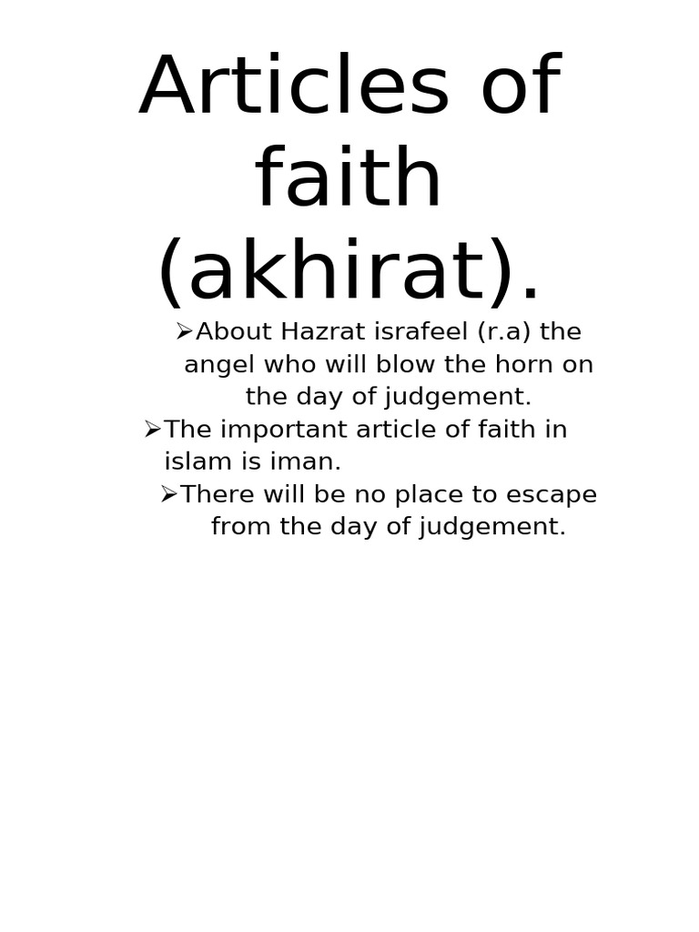 About Hazrat Israfeel (R.a) | PDF