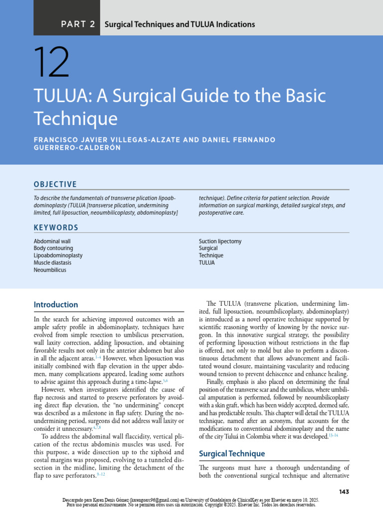 TULUA: A Surgical Guide To The Basic Technique | PDF | Surgical Suture ...