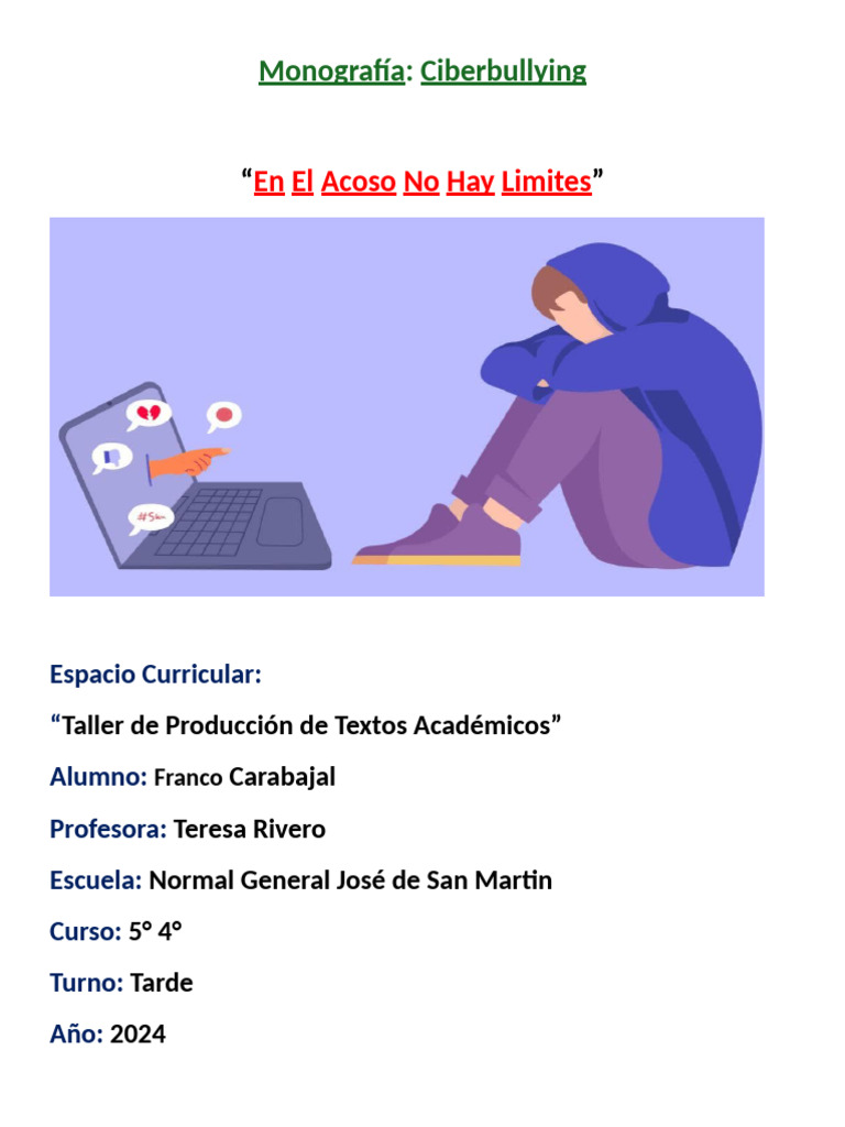 Ciberbullying | PDF | Acoso cibernético | Sicología