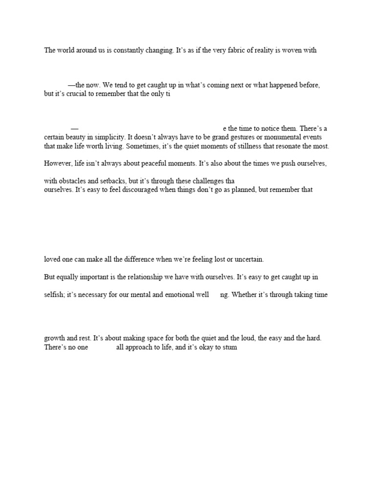The World Around Us Is Constantly Changing | PDF | Social Psychology ...