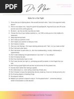 Fair Fighting Rules - Article - Therapist Aid | PDF