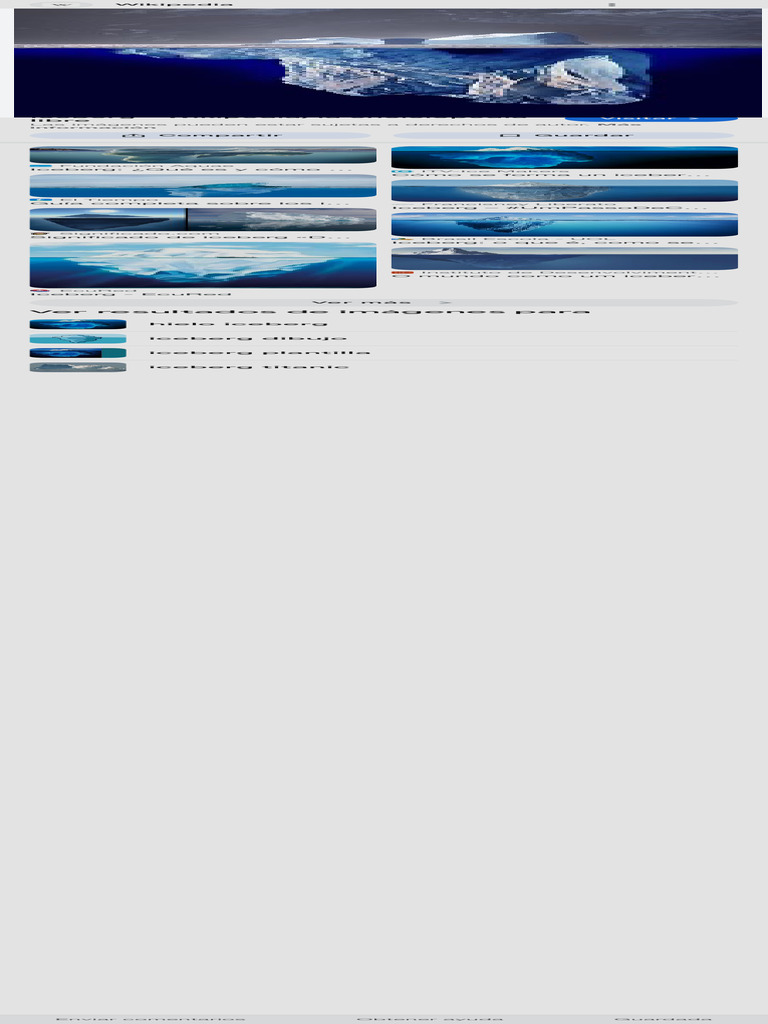 ¿Qué es un iceberg? Definición y formación | PDF