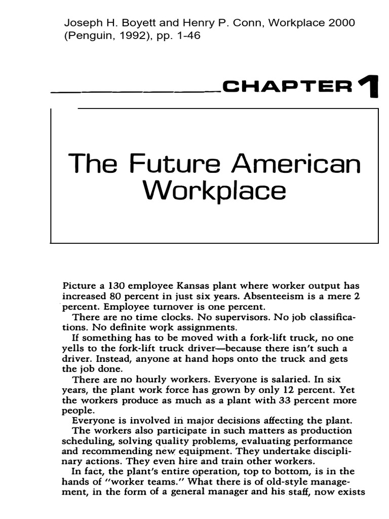 Boyett, Joseph H, and Henry P Conn (1992), PP 1-45 | PDF | Incentive ...
