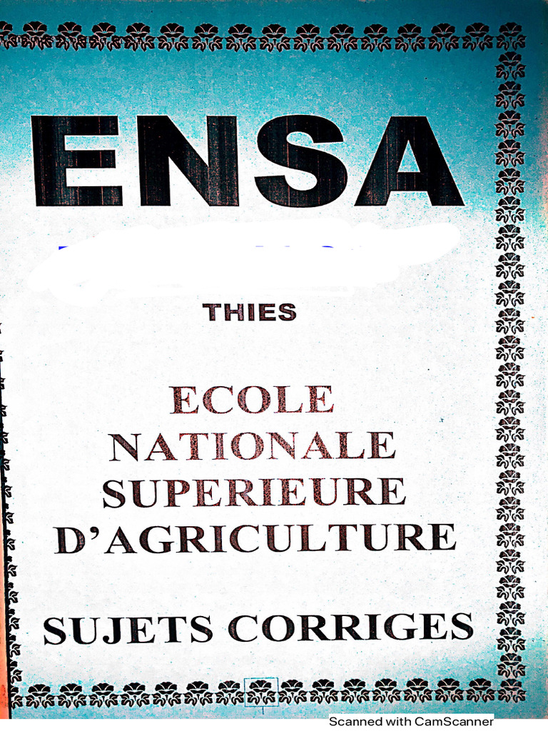 concours ENSA (Aly ) -1 | PDF