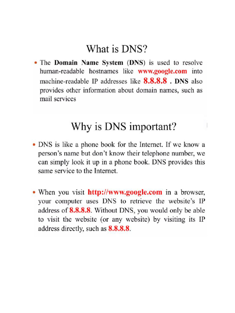 DNS Lecture Notes | PDF