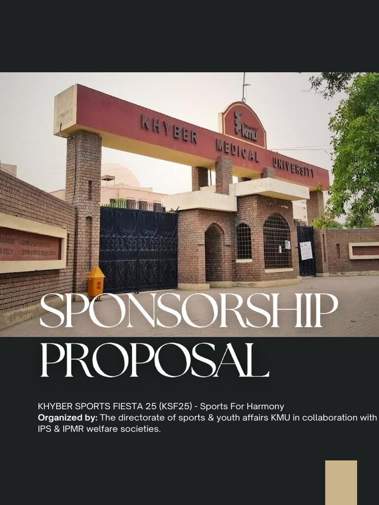 Sponsorship Proposal KMU SPORTS FIESTA'25 - 20250420 - 233713 - 0000 PDF | PDF | Sports