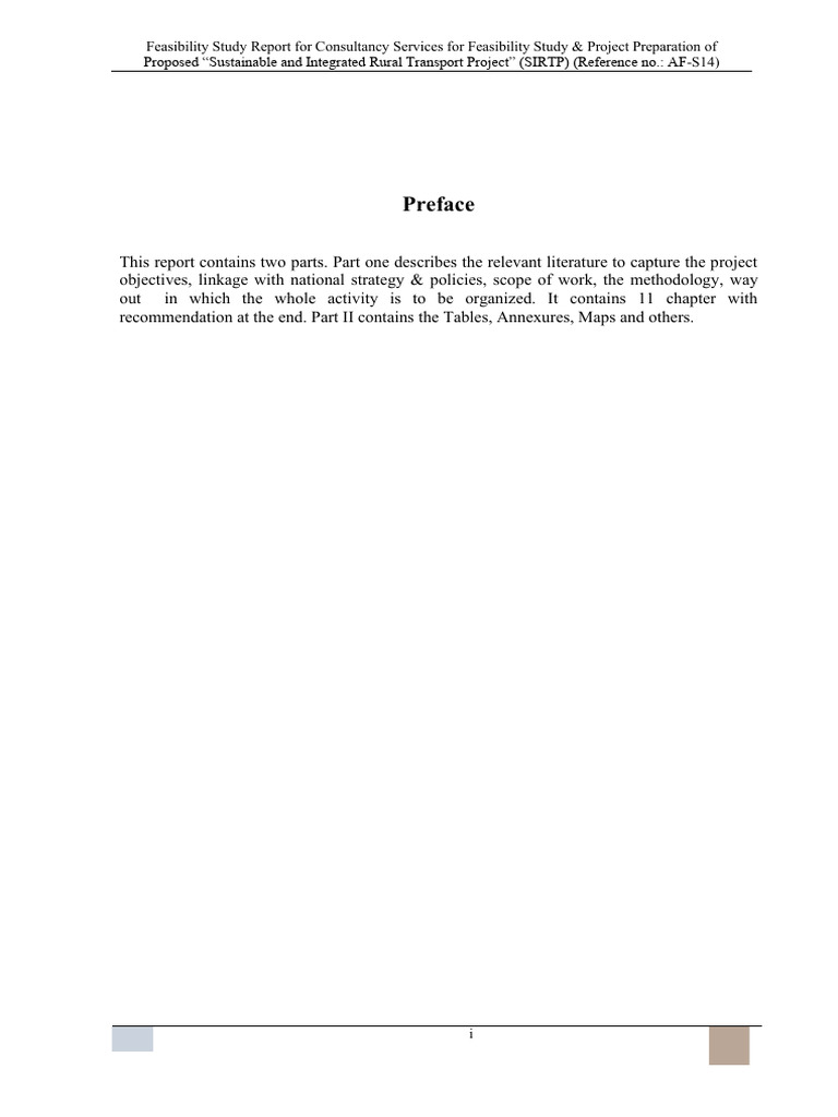 FS SIRTP Final | PDF | Road | Feasibility Study
