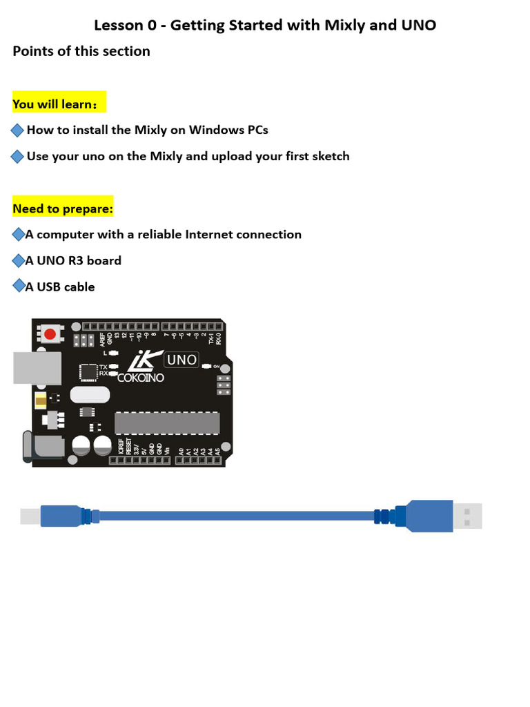 Getting Started With Mixly and UNO | PDF | Arduino | Device Driver