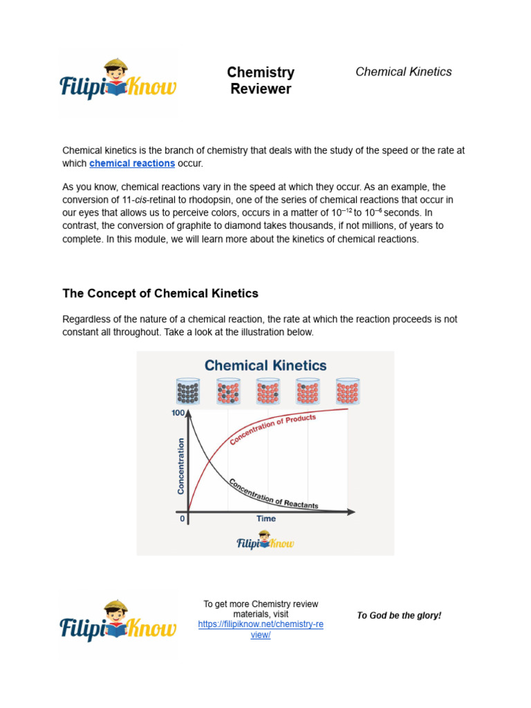 Understanding Chemical Kinetics Basics | PDF | Reaction Rate | Chemical ...