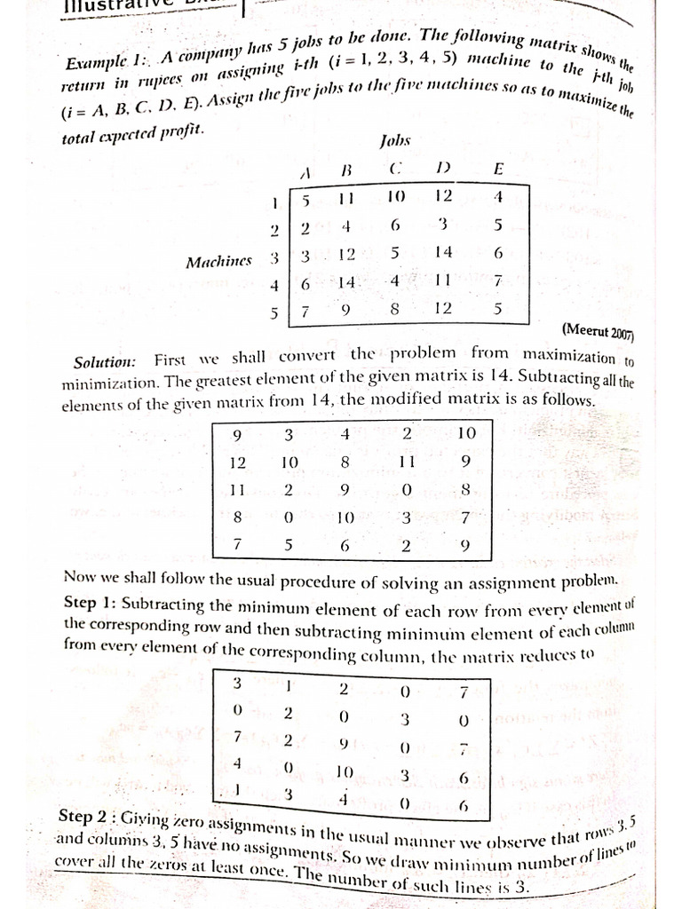 Assignment Problem (Maximization Problem) | PDF