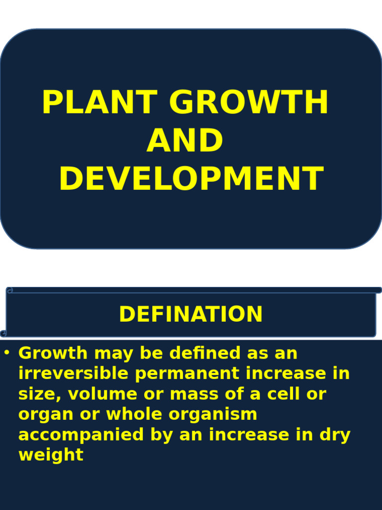 Topic 5 Plant Growth and Development | PDF | Plant Hormone | Plants