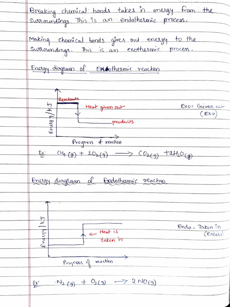 Chemical Energetics_IGCSE Notes | PDF