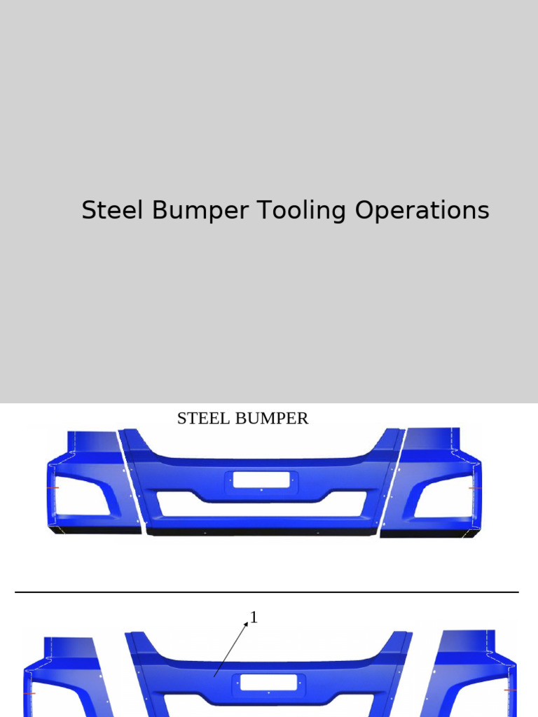 Steel Bumper Tooling Operations Guide | PDF
