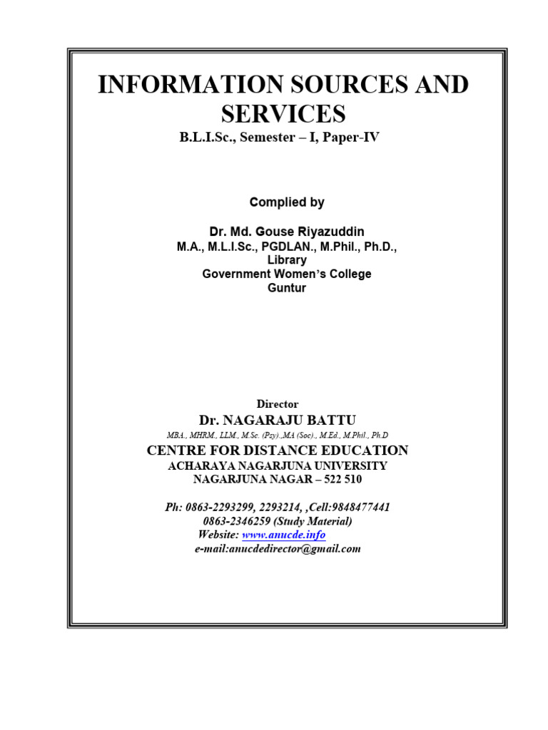 39 Paper-IV Blisc | PDF | Bibliography | Books