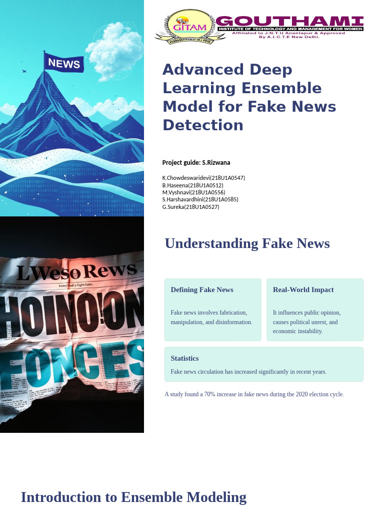 Advanced Deep Learning Ensemble Model For Fake News Detection1 2 | PDF ...