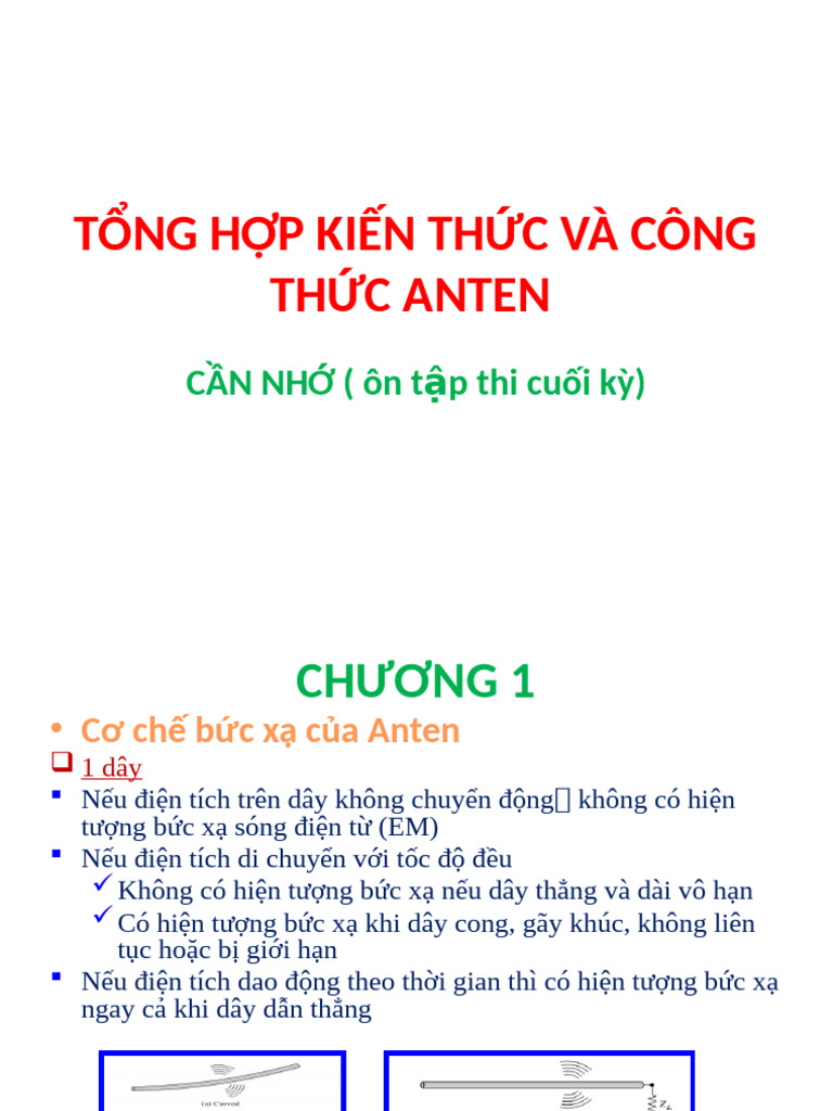 Tổng Hợp Kiến Thức Và Công Thức Anten | PDF