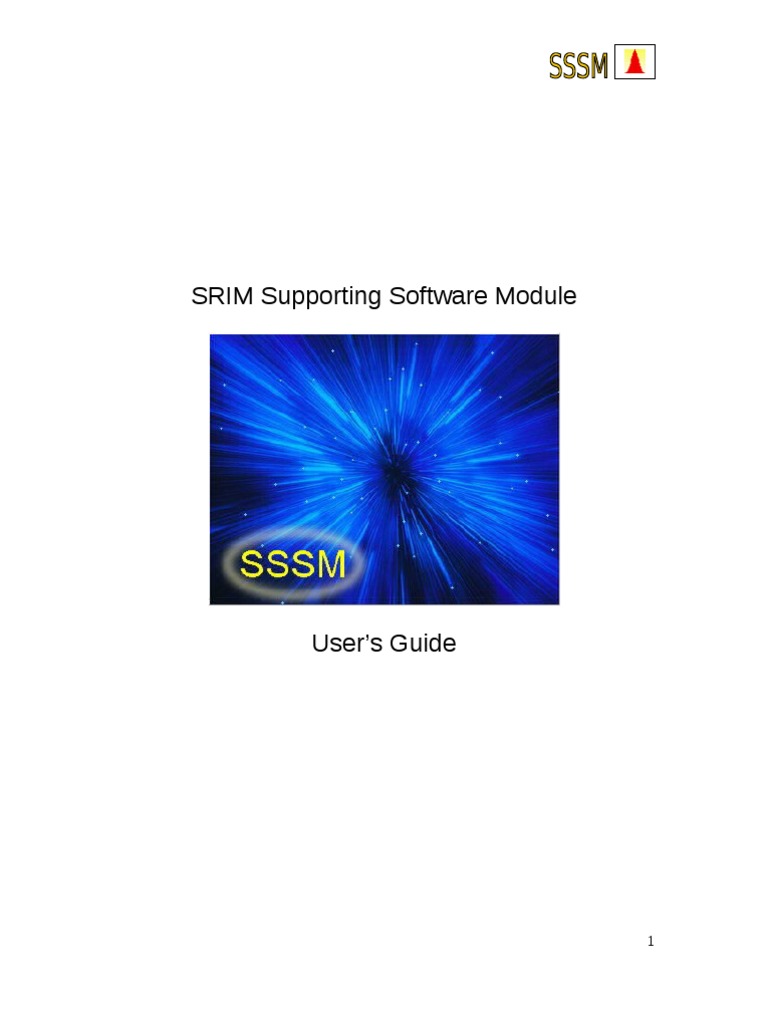 SSSM Manual | PDF | Cartesian Coordinate System | Standard Deviation