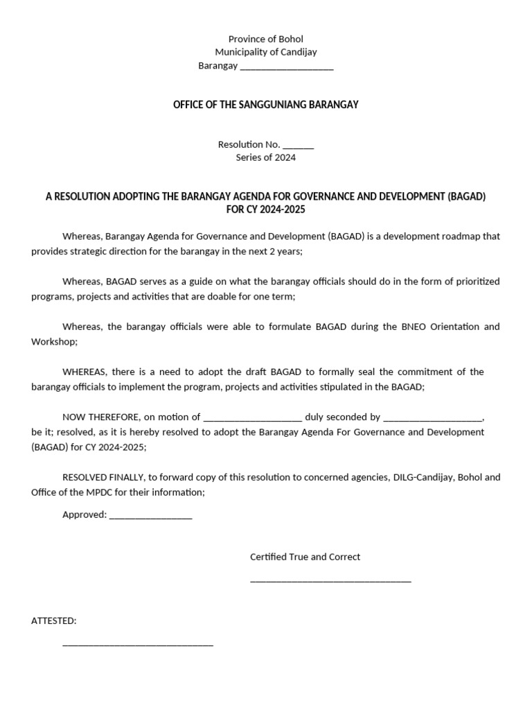 Sample Resolution Adopting The Bagad | PDF